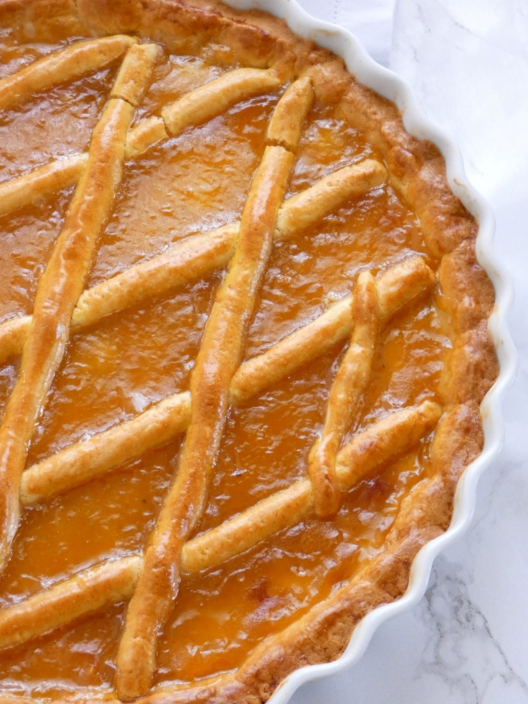 Apricot jam tart - Pasta flora | my baking saga